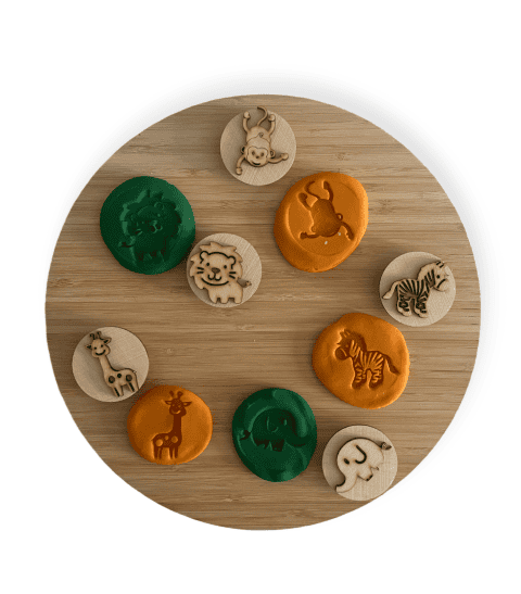Jungle Animals Stamp Set - Play and Learn Cyprus