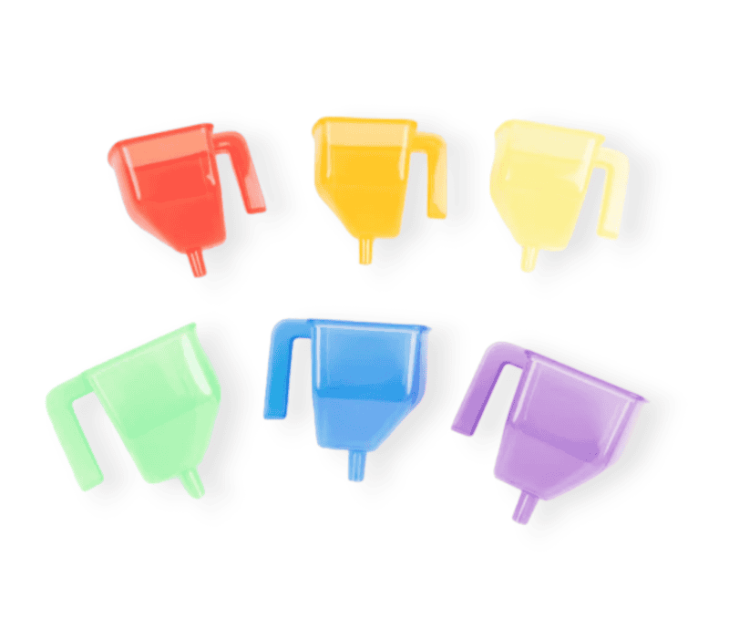 Translucent Color Funnels – Messy Play | Play & Learn CY